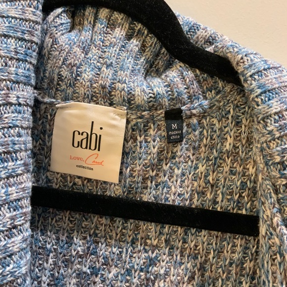 CAbi | Sweaters | Cabi Napa Blue Marled Duster Sweater Vest 365 | Poshmark